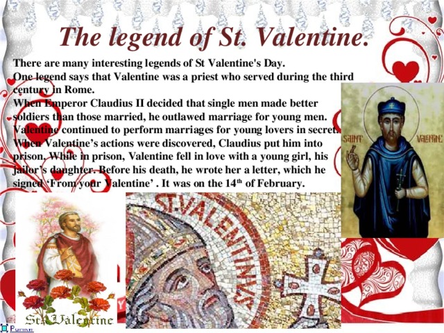 Презентация "St.Valentine's Day"