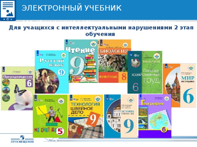 Электронные учебники для обучающихся с ОВЗ.