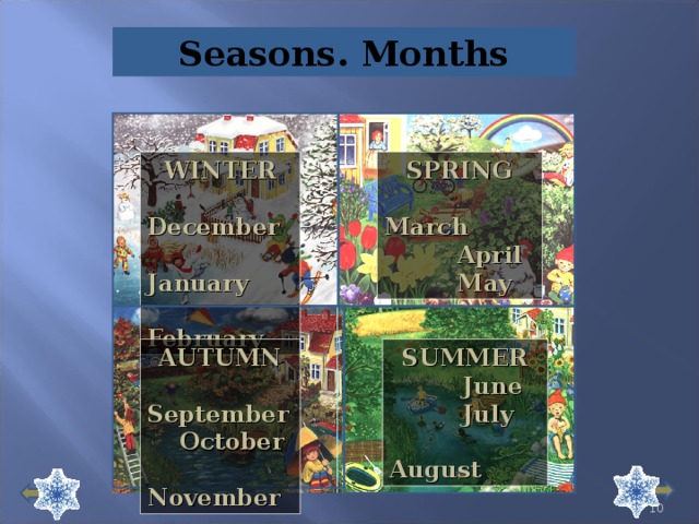 Seasons and weather