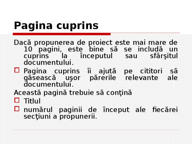 Cum sa scrim un proiect