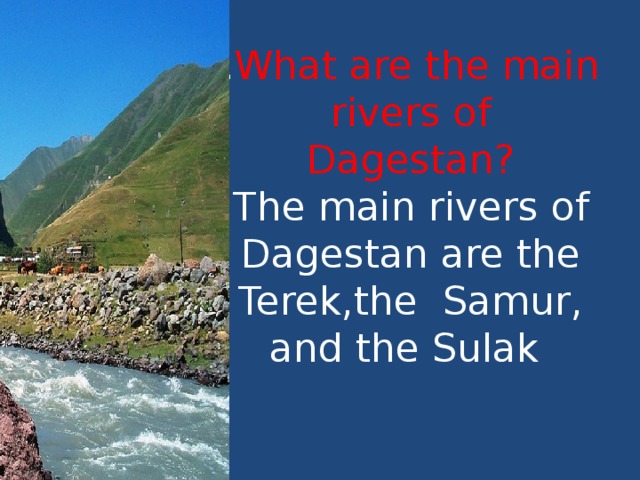 Welcome to Dagestan