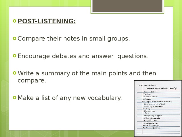 Ppt how to teach listening