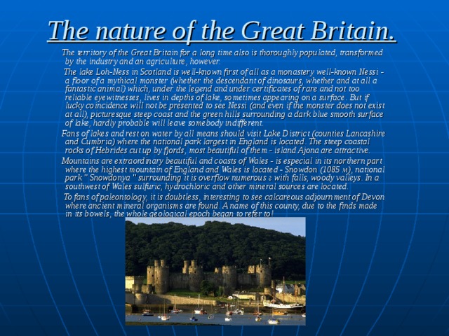 Sights of Great Britain.