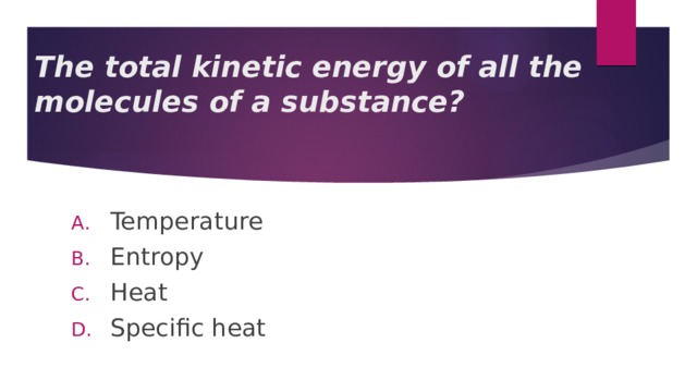 Thermodynamics Revision Test