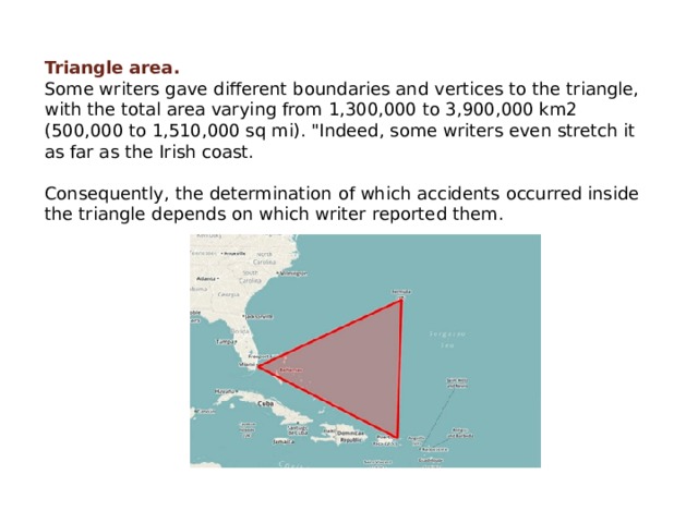 The bermuda triangle