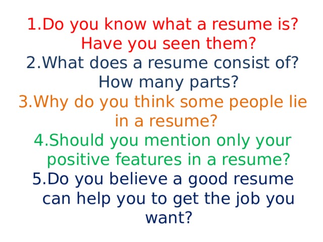 Презентация по теме "Applying for a job"