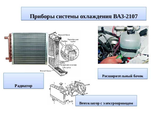 Техническое обслуживание и ремонт системы охлаждения ВАЗ-2107