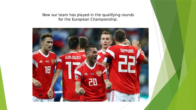 Football is popular sports in Russia