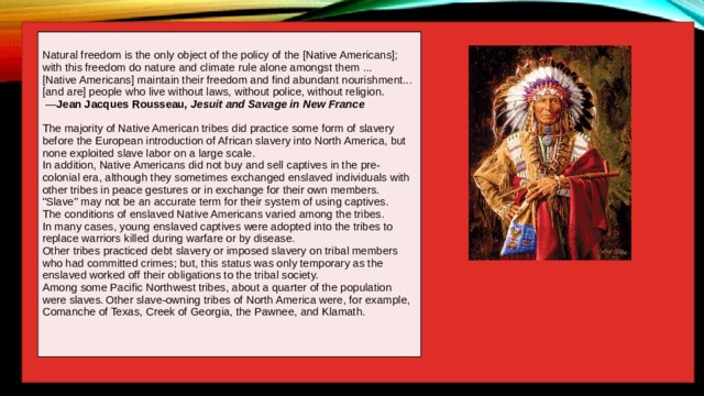 Presentation. 6th grade. Native Americans