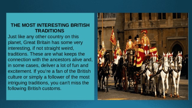 Presentation. 6th grade. Some facts about British history and British ...