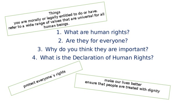 Презентация к уроку "Across the Curriculum" Citizenship "Rights ...
