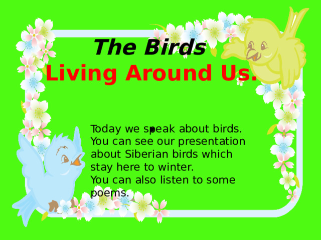Birds of Siberia