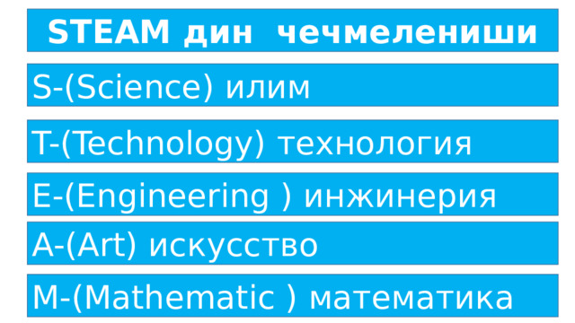 STEAM деген эмне?слайд