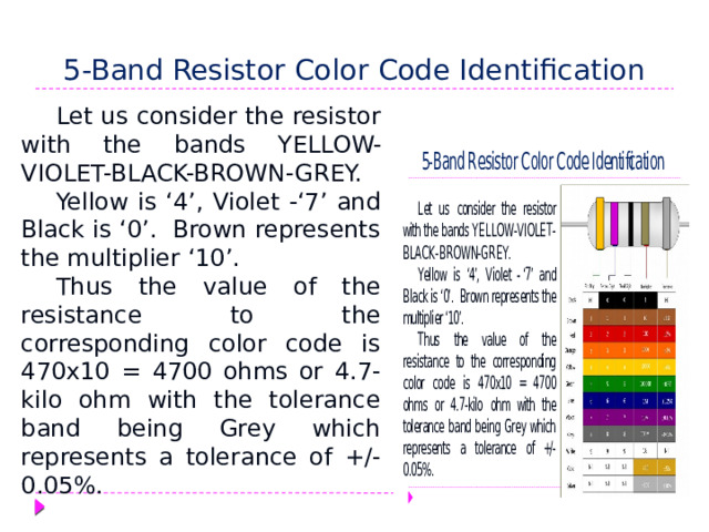 Презентация на английском языке "Diods and Resistors. Resistors Color Code"