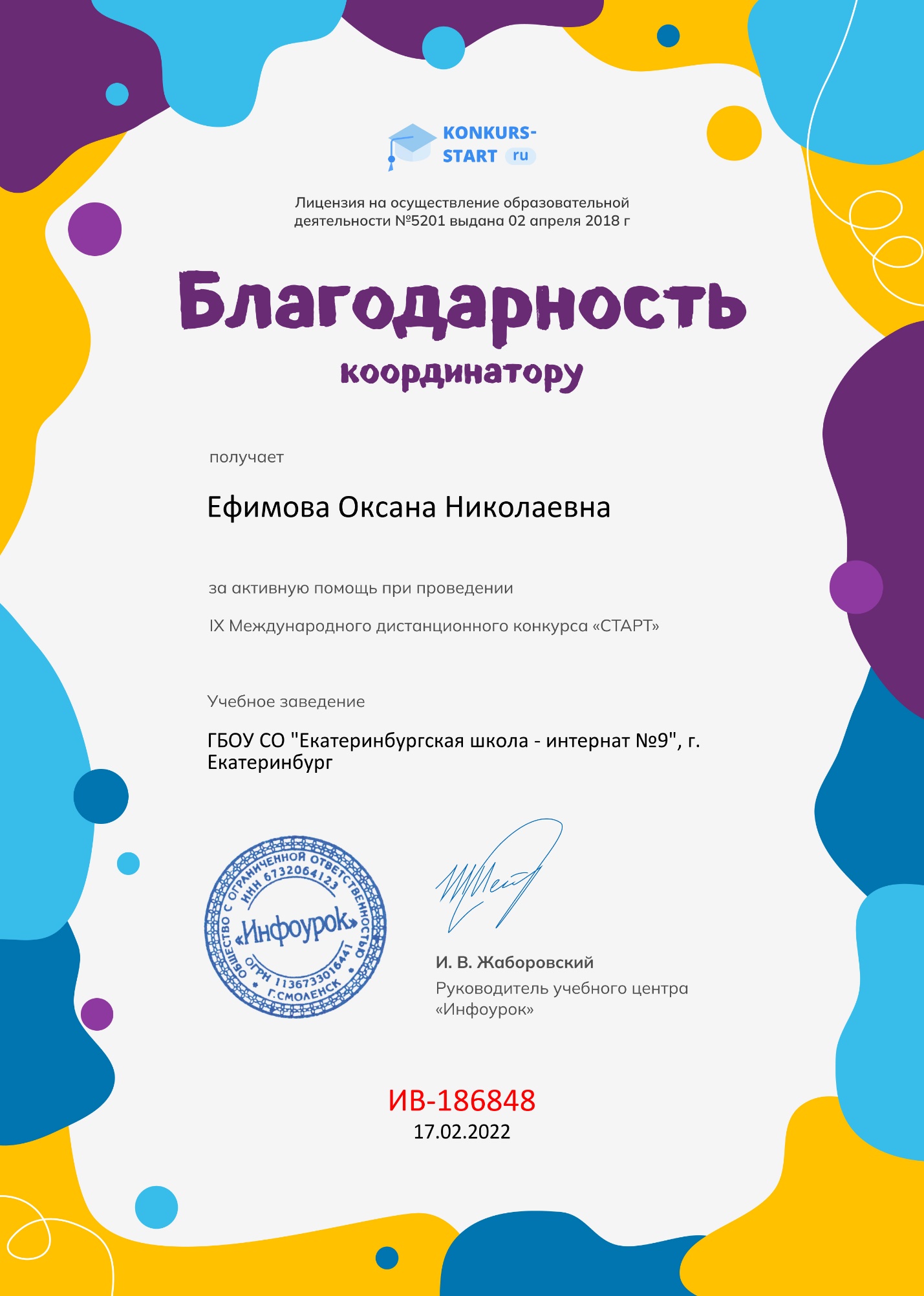 Портфолио: сертификаты, благодарности, грамоты.