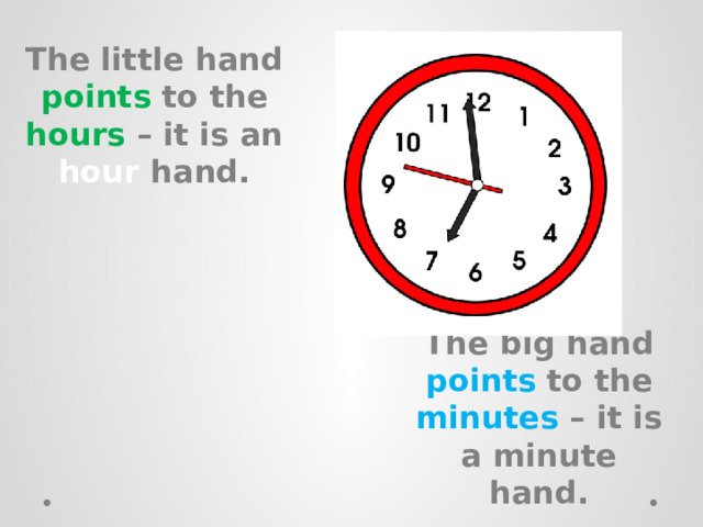 What's the time? It's... o'clock.