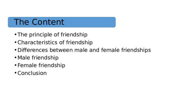 Презентация на тему "Friendship"