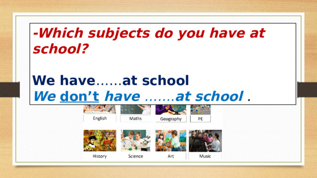Презентация Spot 3 класс School subjects