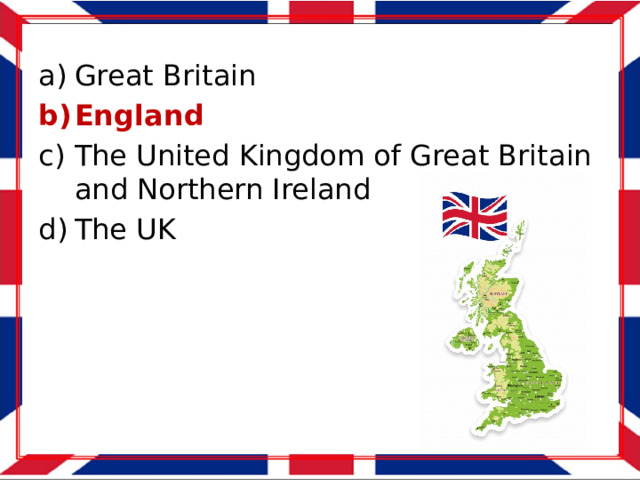 A glimpse of Britain