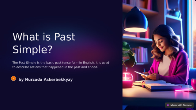 Past simple tense
