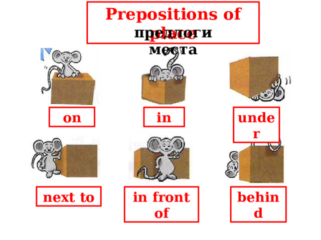 Prepositions of place (3 класс. Spotlight)