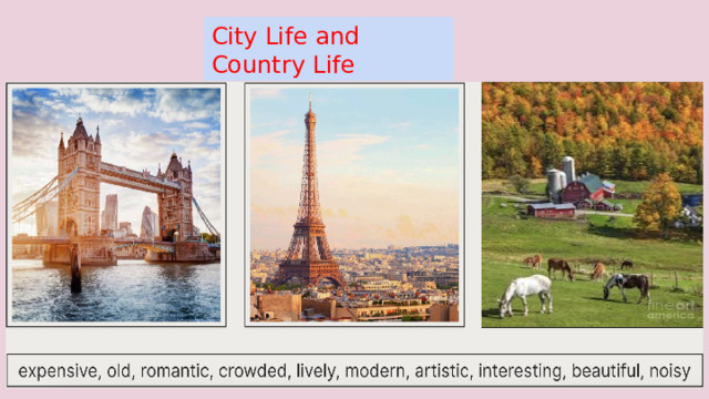 City Life and Country Life. EGE. English.